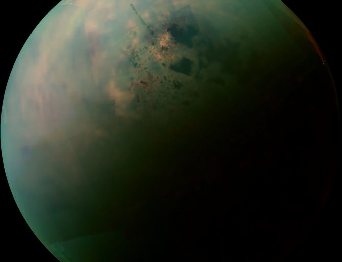 Cassini photographs new views of Titan's land of lakes | Descrier News