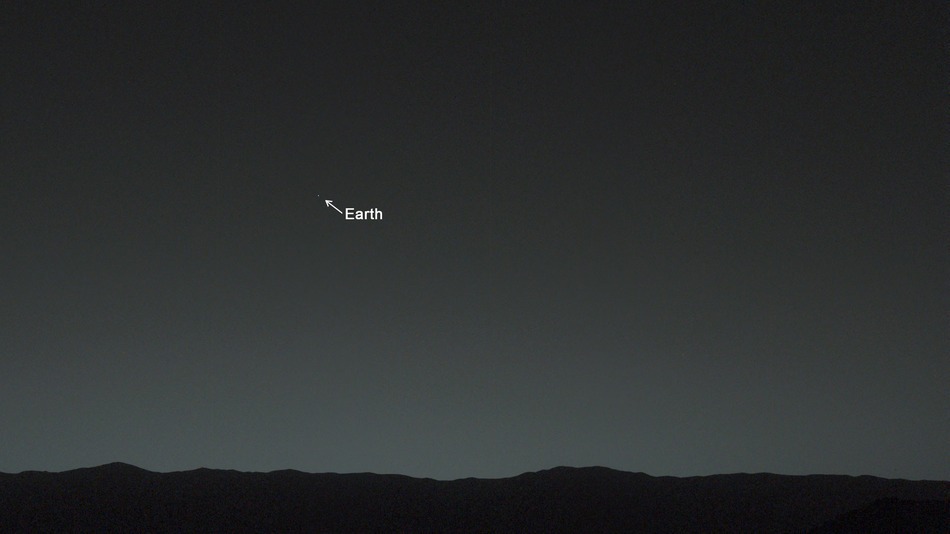 Curiosity rover captures image of Earth from surface of Mars | Descrier ...