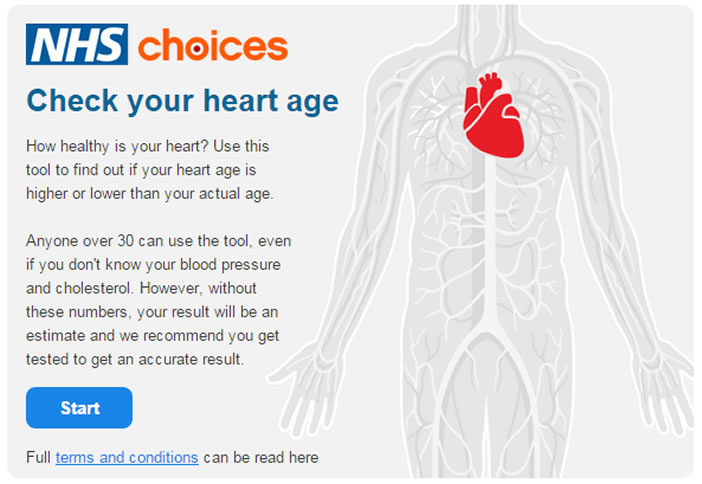 Online NHS calculator predicts when you will have a heart attack or ...